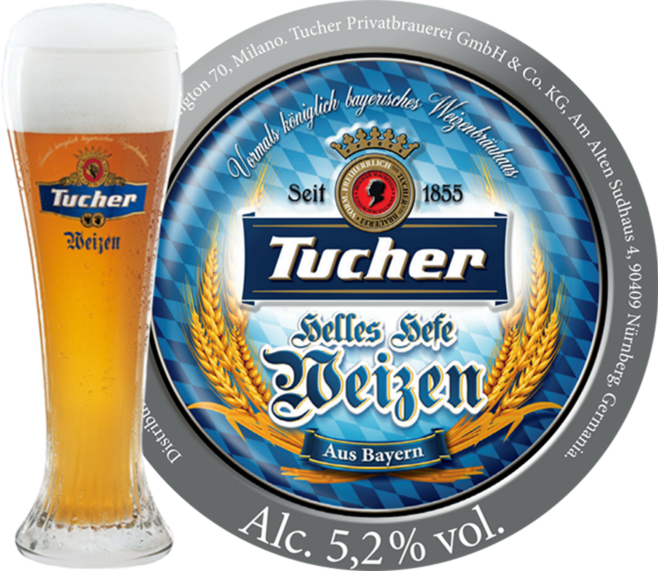 Le nostre birre » Tucher » Tucher Helles Hefe Weizen « Carlsberg Italia ...